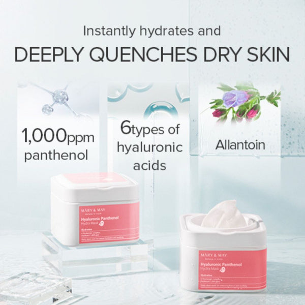 MARY&MAY Hyaluronic Panthenol Hydra Mask 30pcs | The Cosmetic Store New ...